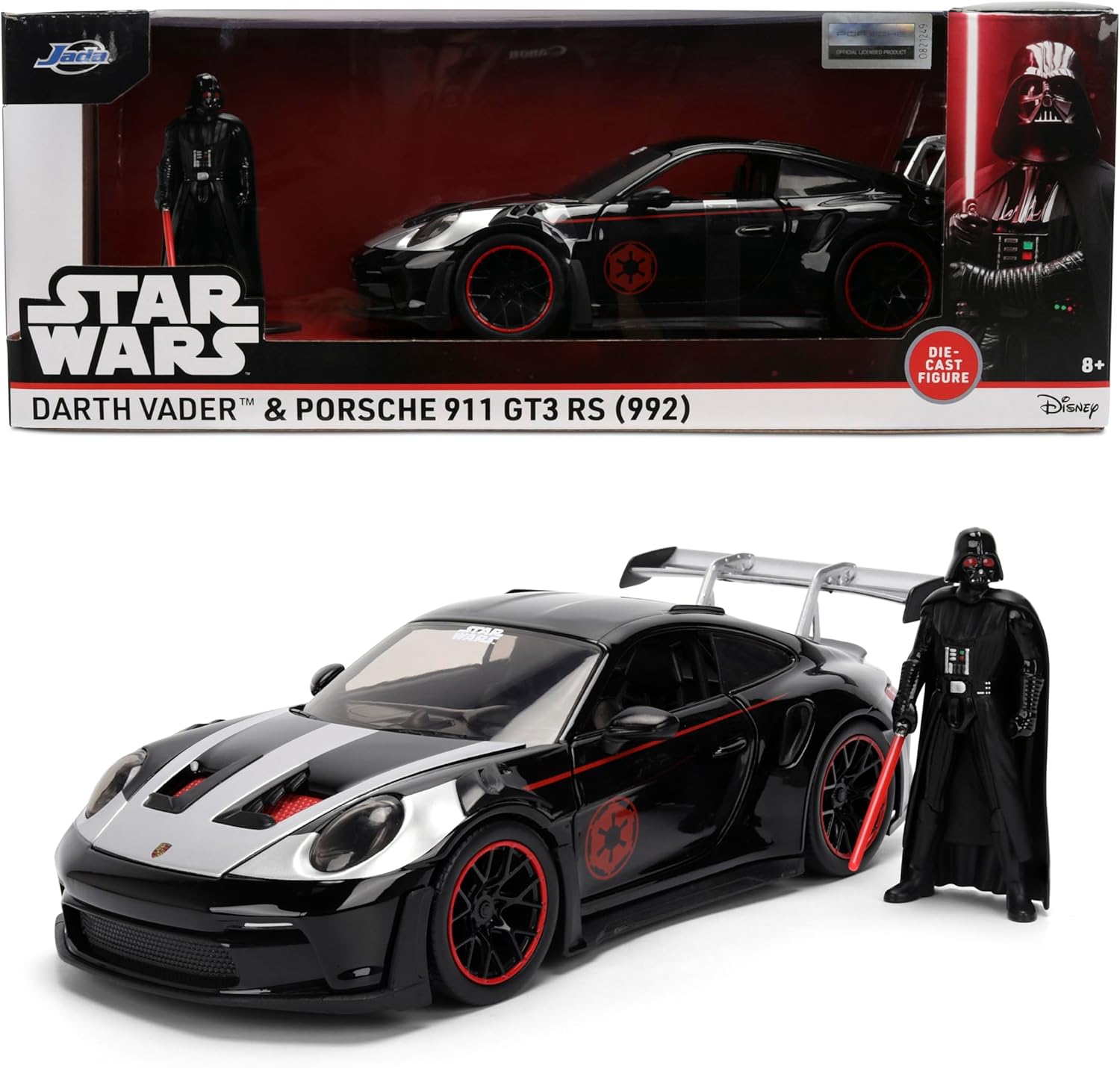 Jada Disney 1:24 Darth Vader & Porsche 911 GT3 RS (992) Diecast Model ...