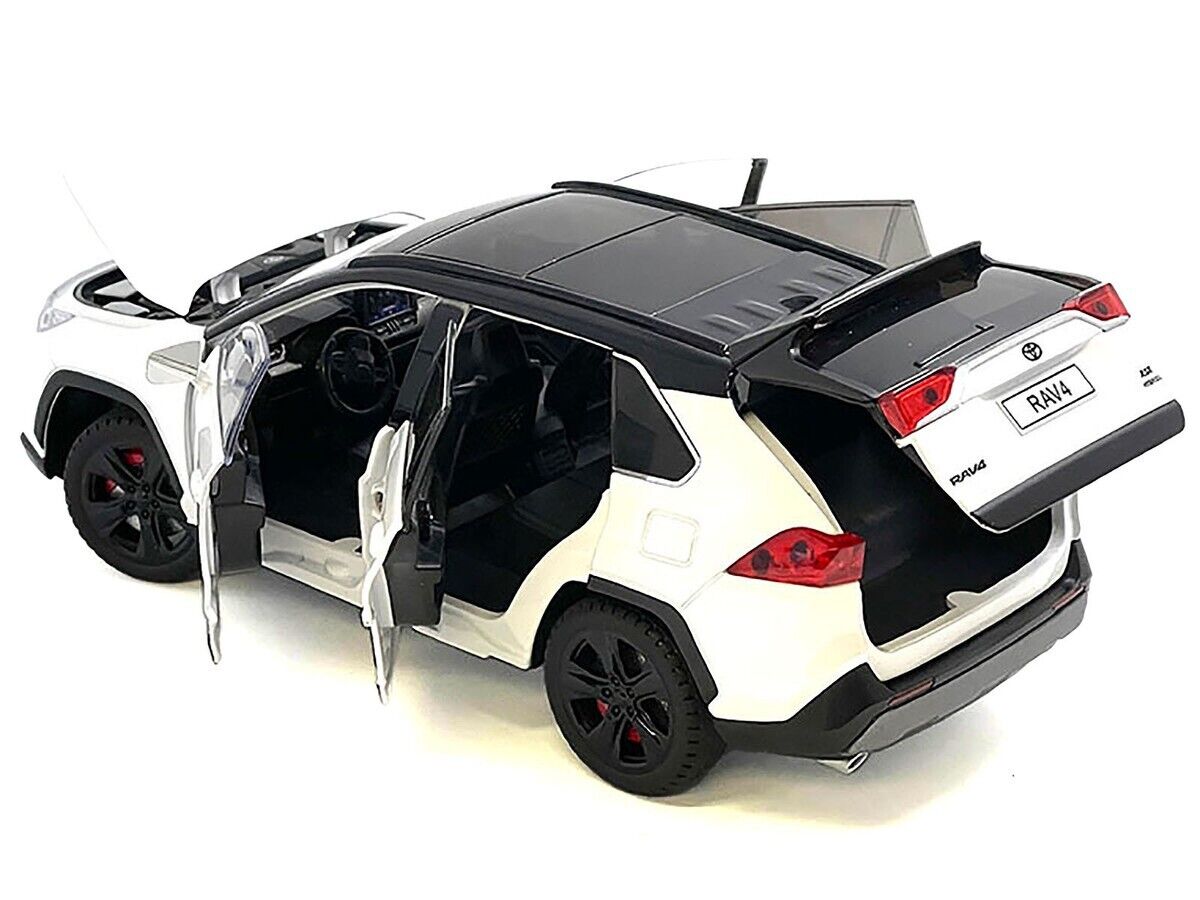 Toyota Rav4 Hybrid XSE White 1:24 Scale Diecast Model MiJo H08666WHBK ...