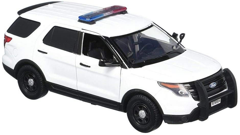 2015 Ford Explorer Police Interceptor Utility White with Light and Sou ...