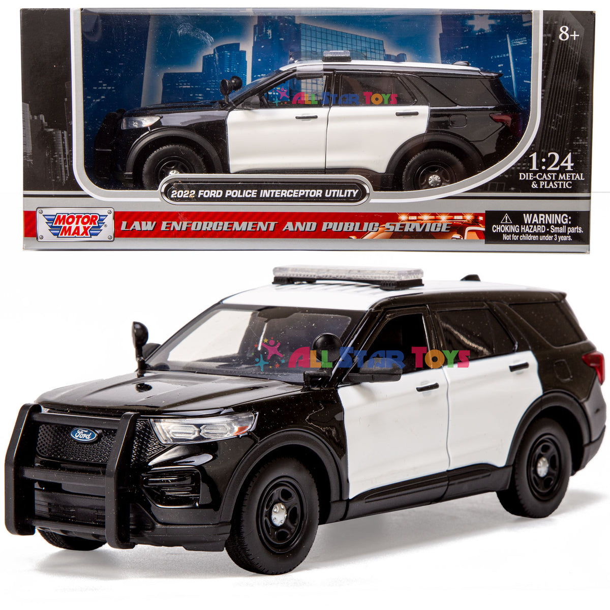 2022 Ford Explorer Police Interceptor Utility Unmarked BLACK&WHITE wit ...