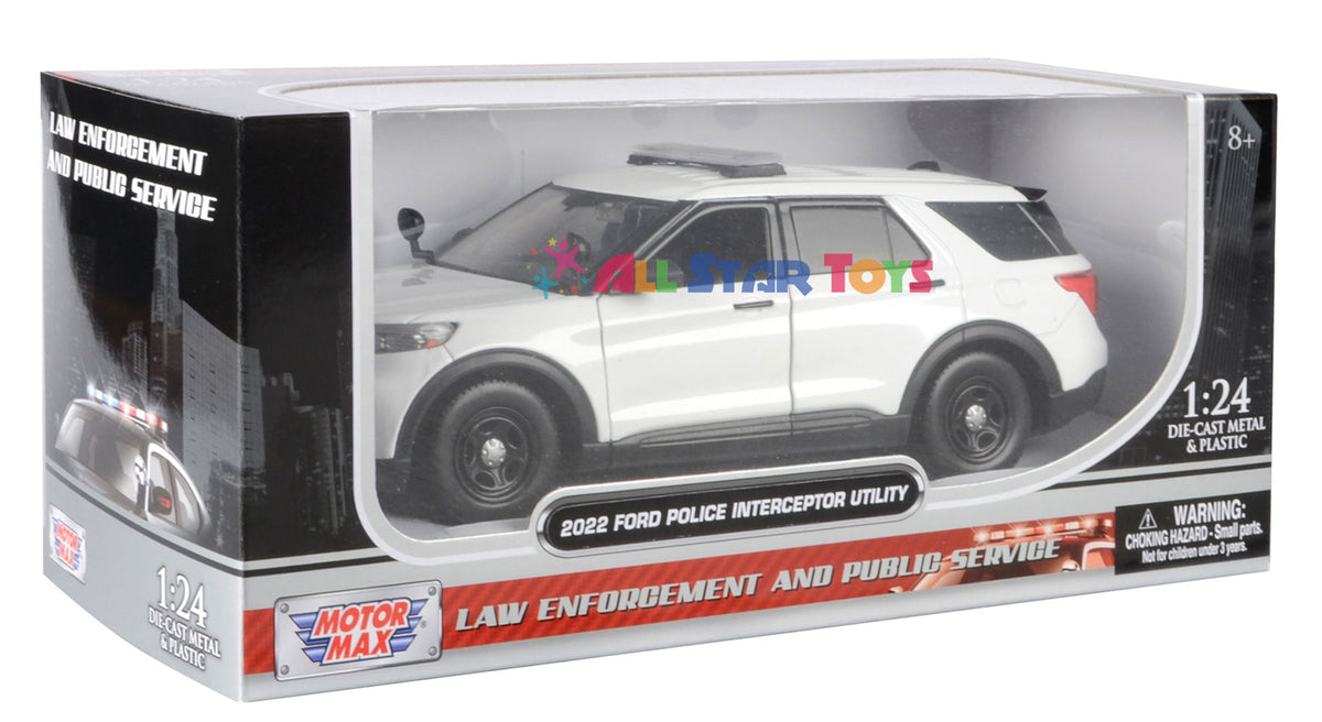 2022 Ford Explorer Police Interceptor Utility Unmarked White with Ligh ...